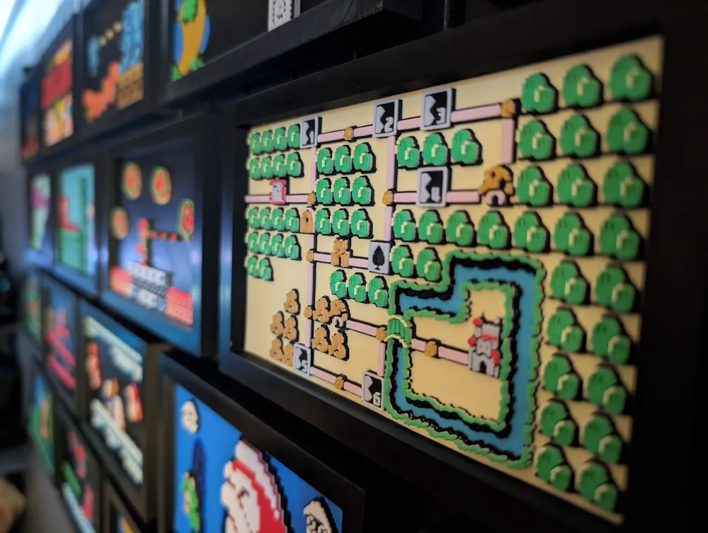 Super Mario Bros. 3 Overworld 1 Map Wall Art by LayeredPixels by Tomas MakerWorld: Download Free ...