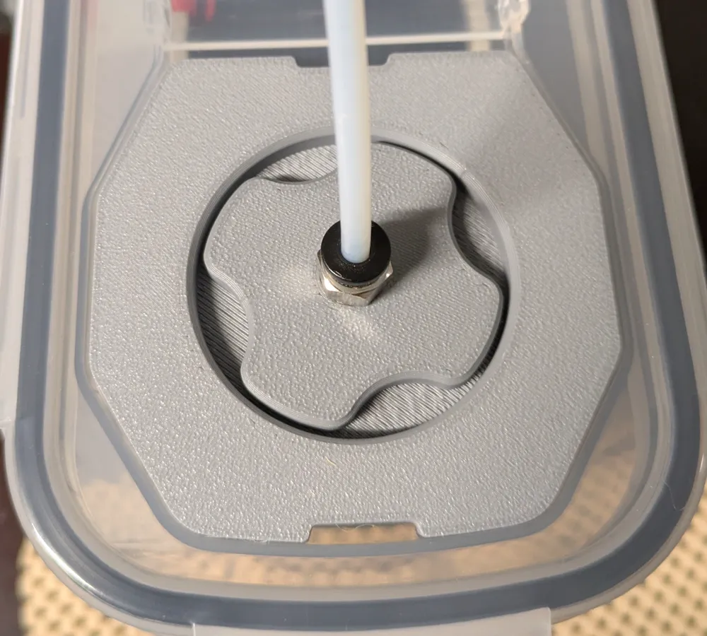 Dry box lid with silica gel compartment and accessories Remixed by ...