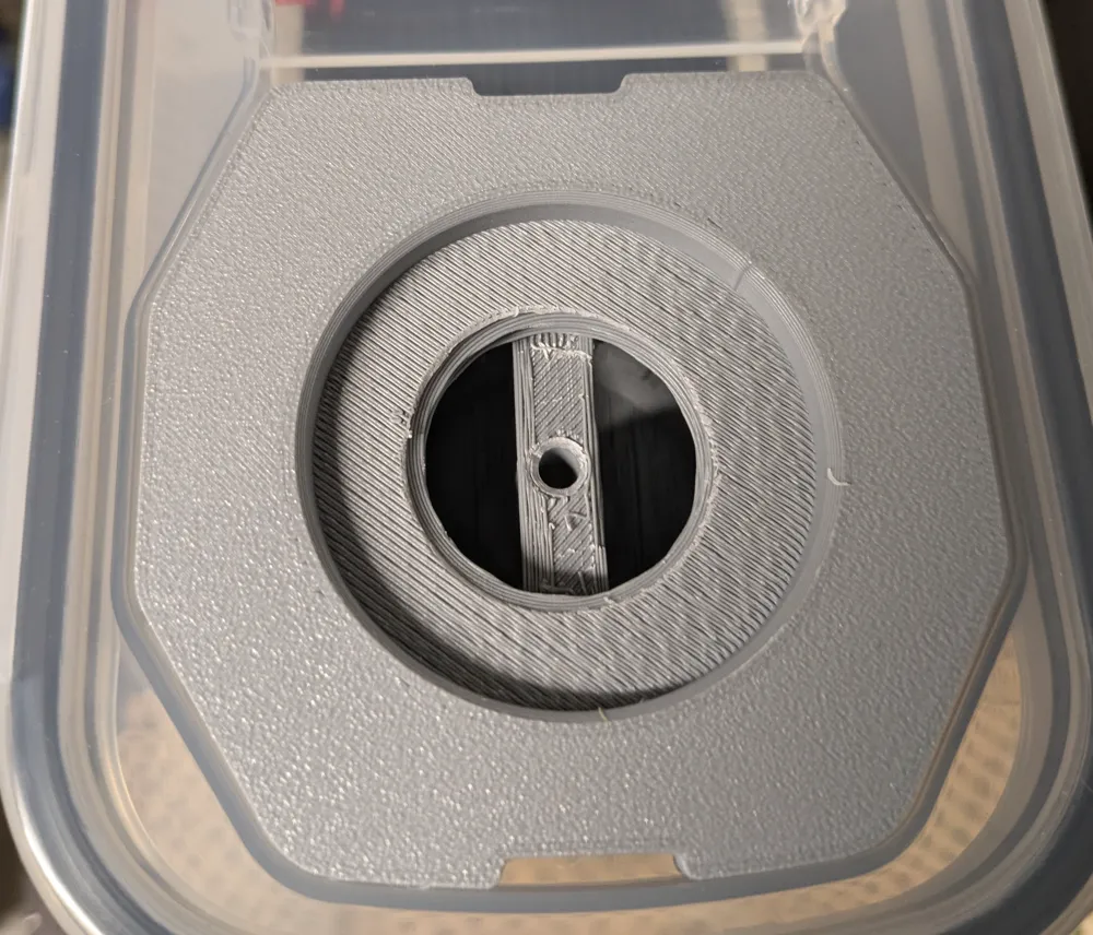 Dry box lid with silica gel compartment and accessories Remixed by ...