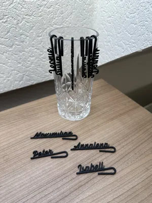 Glass Name Tags / Nameplates by Dextro MakerWorld: Download Free 3D Models