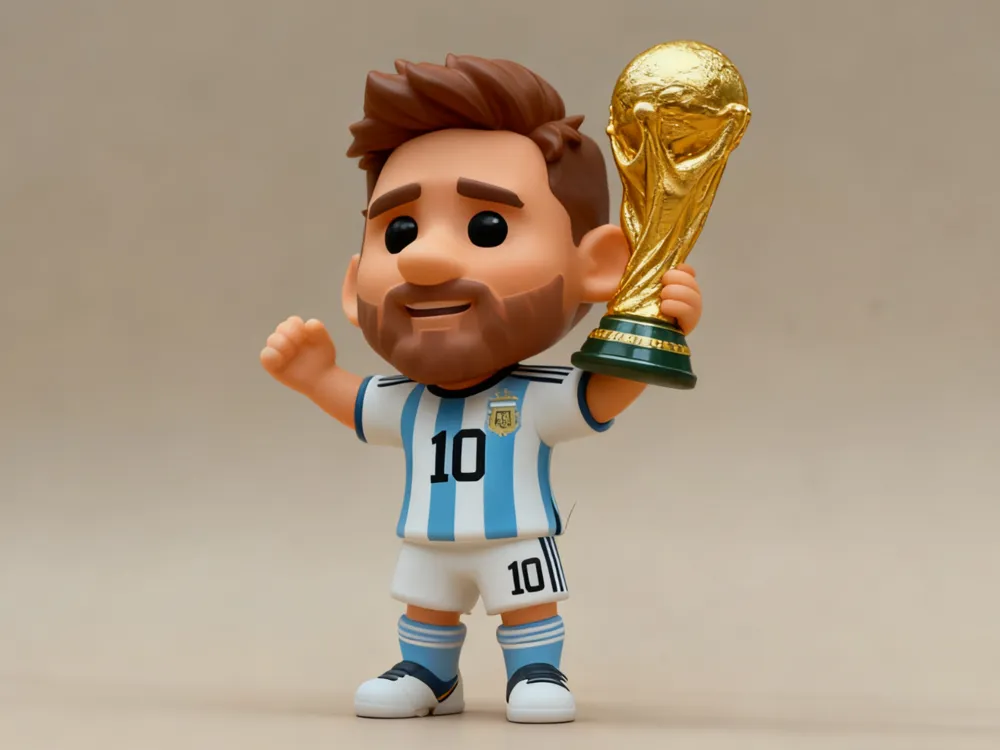 Chibi Messi - Free 3D Print Model - MakerWorld