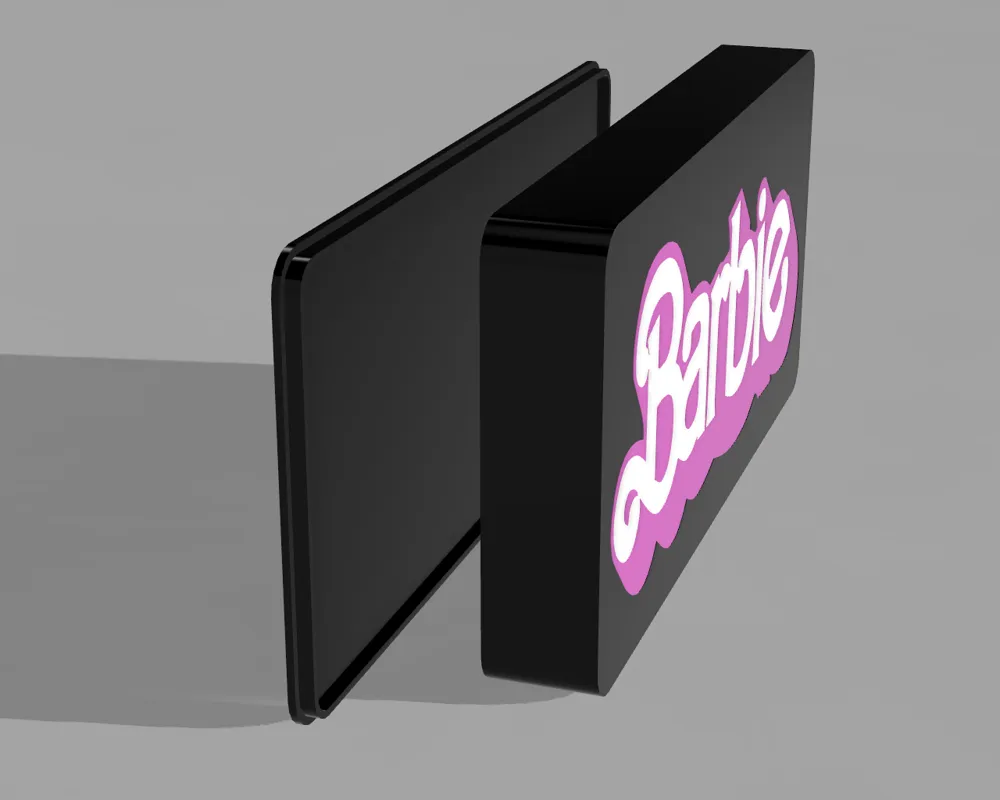Barbie 3D Word Art Lightbox LED Lamp by Magic Studio 3D - MakerWorld