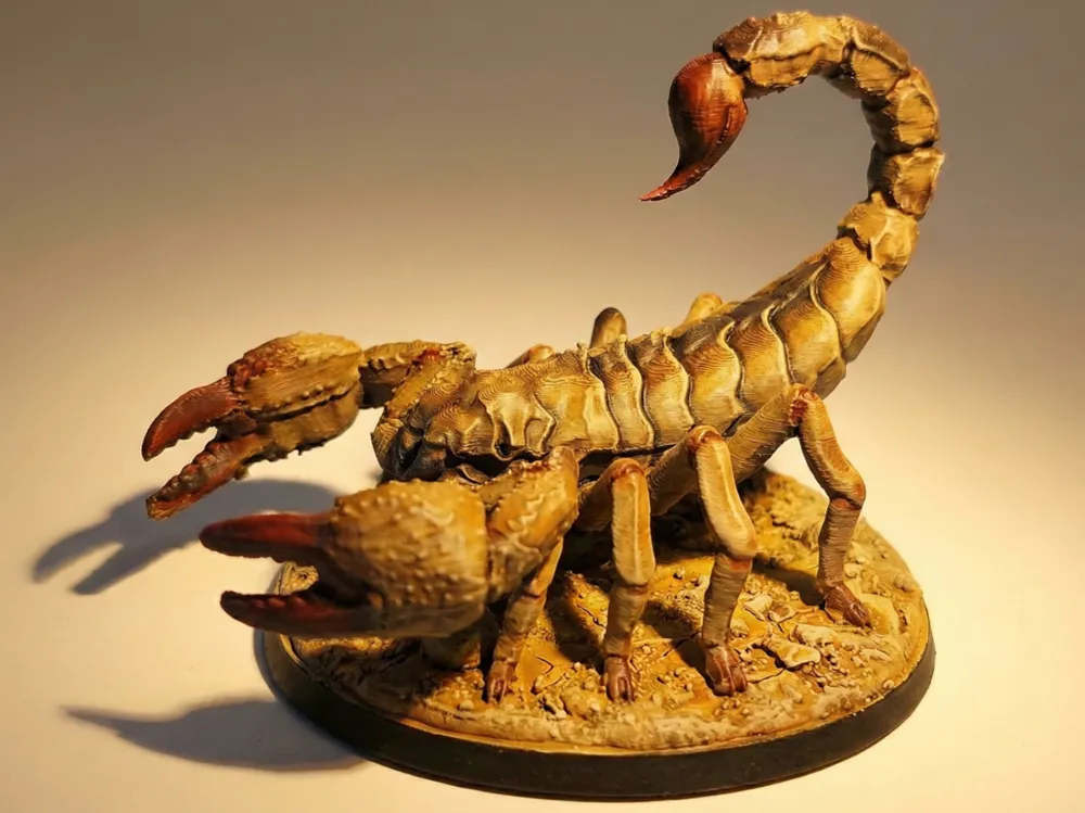Dungeon Scorpion Beast, Fantasy Tabletop Miniature - Free 3D Print ...