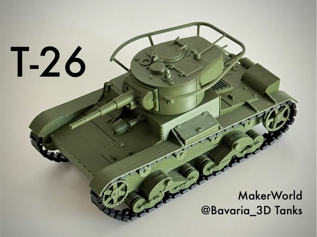 Compact Light Tank T26 1:35 scale by Bavaria_3D Tanks MakerWorld ...