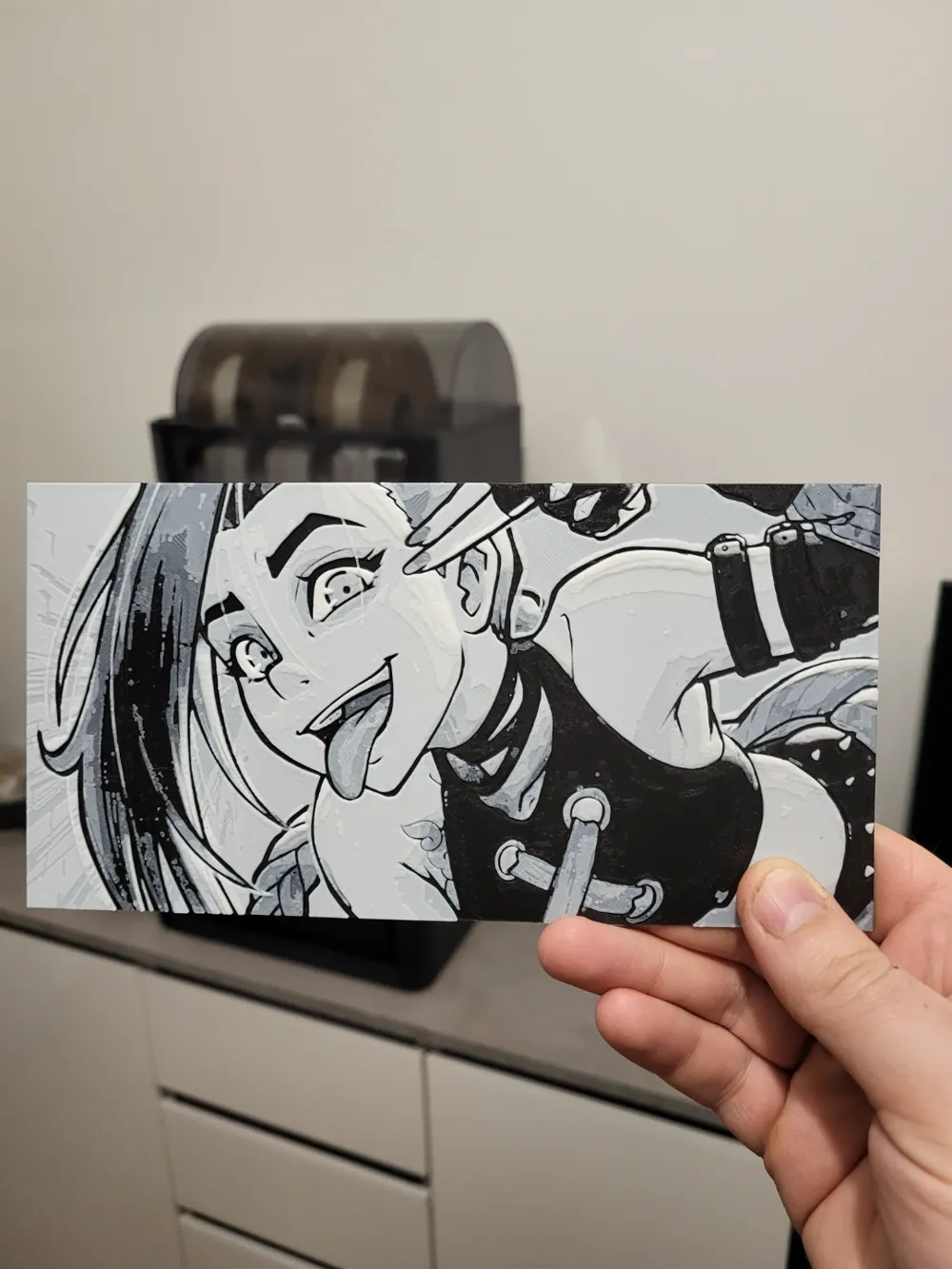 Jinx style Manga HueForge by Egnakir - MakerWorld