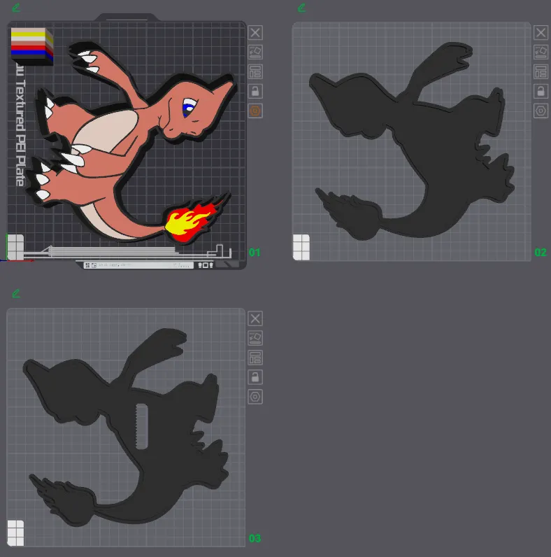 Pokemon - 0005 Charmeleon LED Lamp by BeeTee 3D - MakerWorld