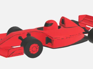 SIMPLE FORMULA 1 RACE CAR - Free 3D Print Model - MakerWorld