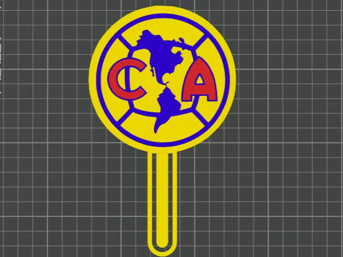 Club America Cake Shield - Free 3D Print Model - MakerWorld