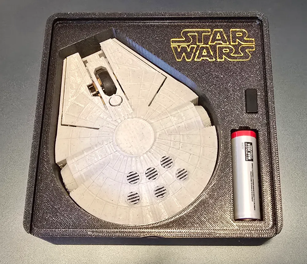 Millennium Falcon Wireless Mouse Case by danny6869 MakerWorld: Download ...