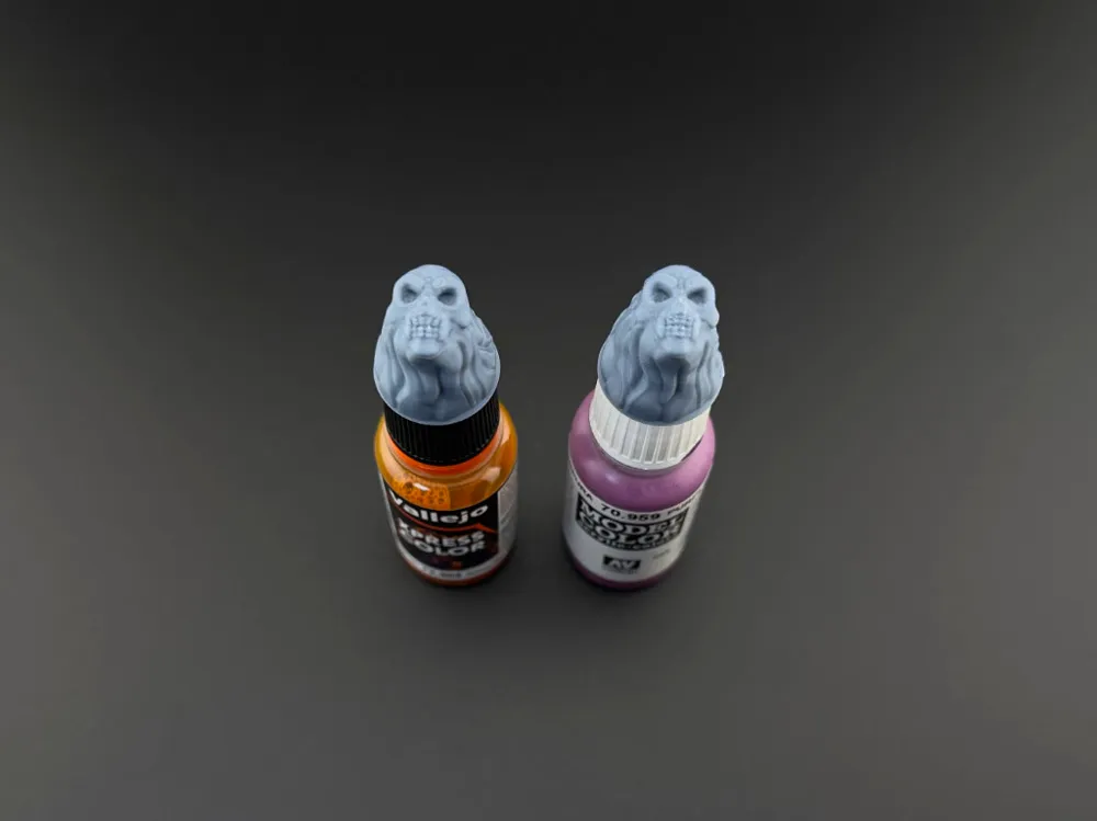 Paint Swatch Skull bottle cap Vallejo Speedpaint by Mizugames MakerWorld: Download Free 3D Models