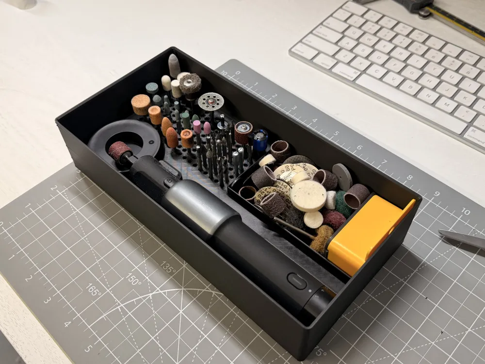 Gridfinity Holder for HOTO Rotary Tool - Free 3D Print Model - MakerWorld
