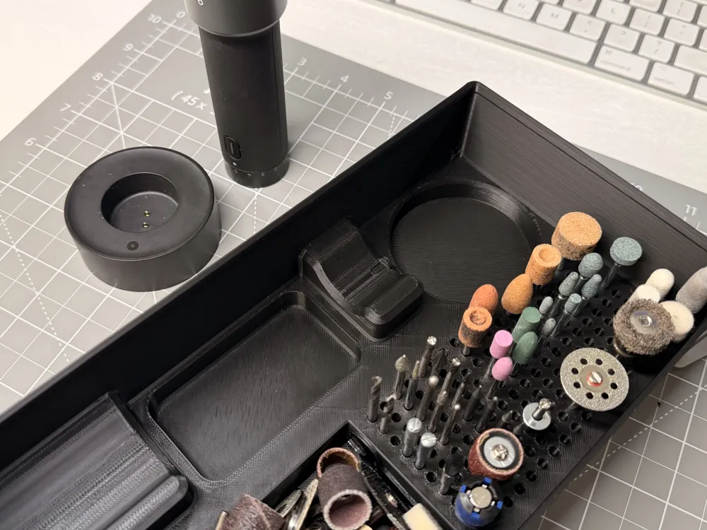 Gridfinity Holder for HOTO Rotary Tool - Free 3D Print Model - MakerWorld