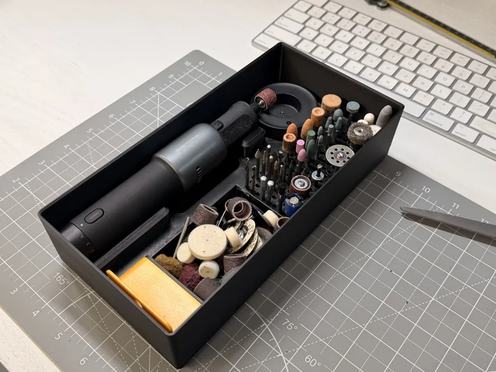 Gridfinity Holder for HOTO Rotary Tool - Free 3D Print Model - MakerWorld