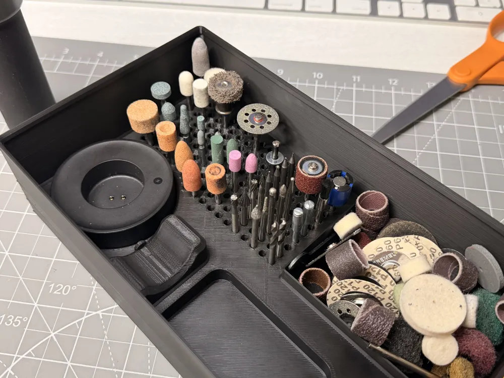 Gridfinity Holder for HOTO Rotary Tool - Free 3D Print Model - MakerWorld