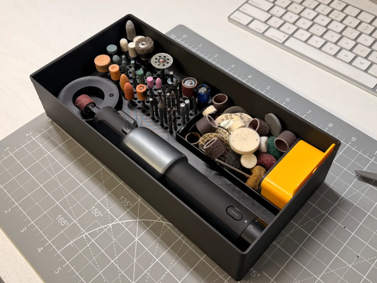 Gridfinity Holder for HOTO Rotary Tool - Free 3D Print Model - MakerWorld