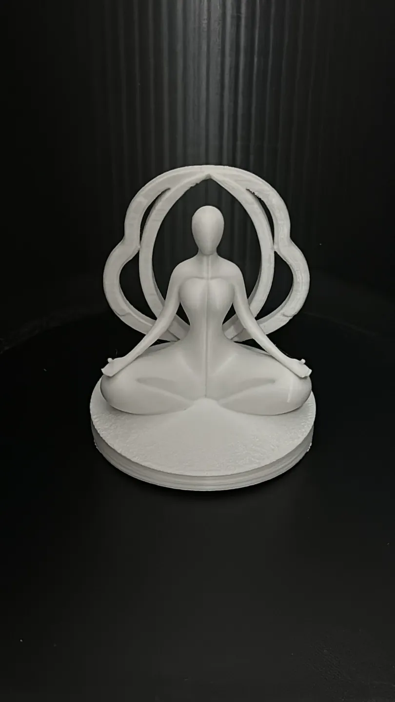 artistic meditation statue aura by orenlibane - MakerWorld