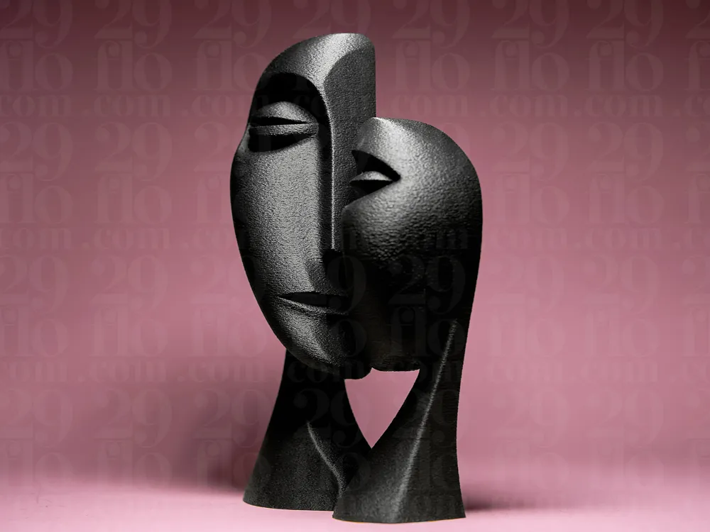Abstract Couple Sculpture - Free 3D Print Model - MakerWorld