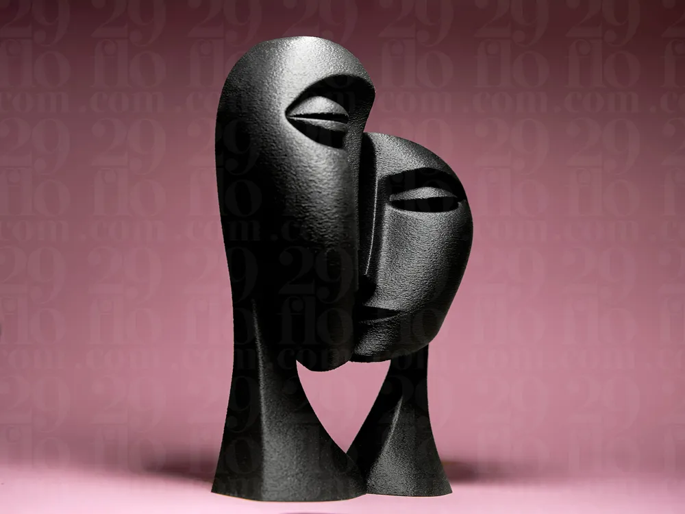 Abstract Couple Sculpture - Free 3D Print Model - MakerWorld
