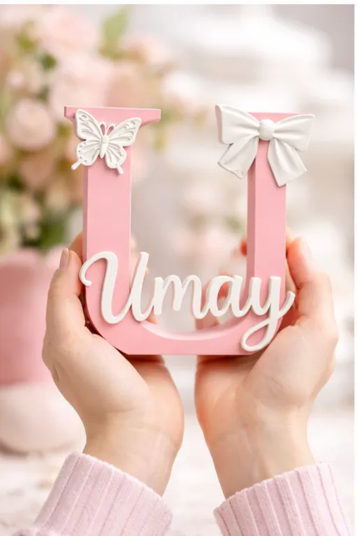 Personalized Name Letter Decor –UMAY- Multi Color - Free 3D Print Model ...