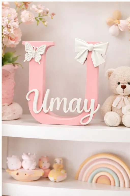 Personalized Name Letter Decor –UMAY- Multi Color - Free 3D Print Model ...