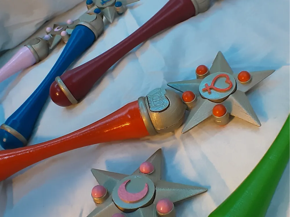 ALL Sailor Moon Wands Cosplay Props - Free 3D Print Model - MakerWorld