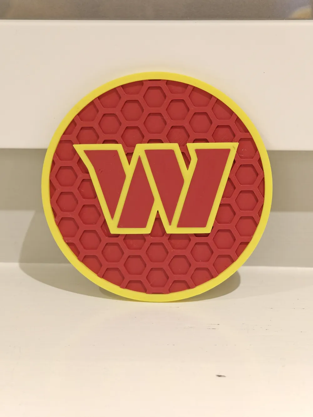 Washington Commanders: Hex Coaster - Free 3D Print Model - MakerWorld