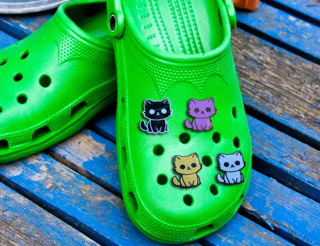 Cute Kitty Cat Croc Shoe Charm (Jibbitz) by sidbarret007 MakerWorld ...