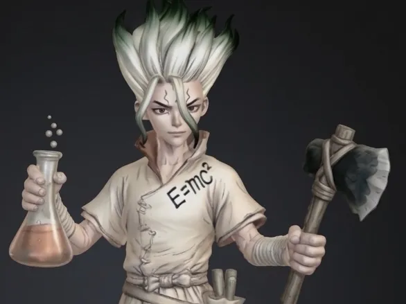 Senku Ishigami from Dr. Stone Anime Series - Free 3D Print Model ...