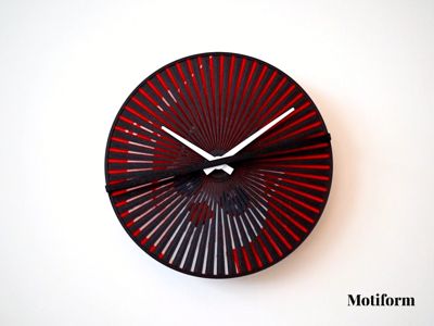 Scanimation Clock / Lenticular / Moiré Illusion by Motiform Studio ...
