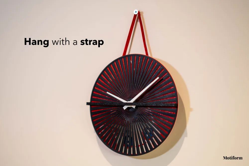 Scanimation Clock / Lenticular / Moiré Illusion by Motiform Studio ...