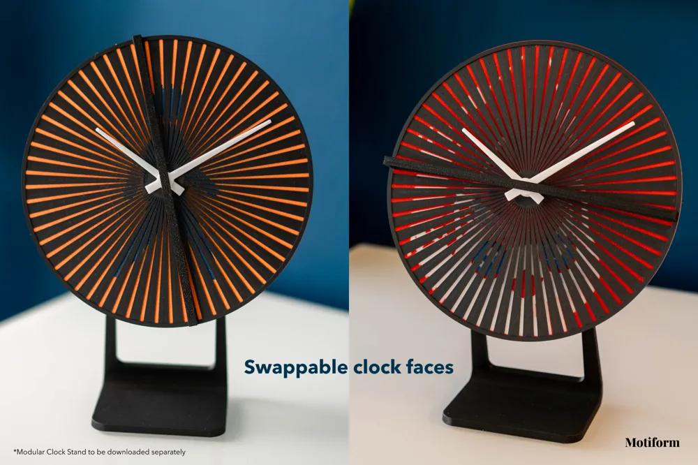 Scanimation Clock / Lenticular / Moiré Illusion by Motiform Studio ...