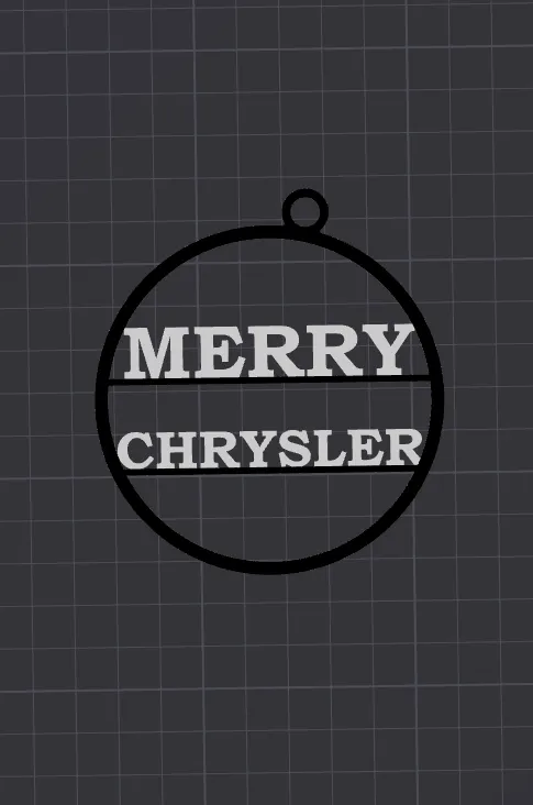 Merry Chrysler Ornament Funny Christmas Decor by Tekk3D MakerWorld ...