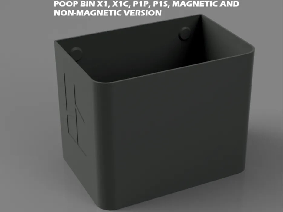 POOP BIN X1, X1C, P1P, P1S by vajcnerd - MakerWorld