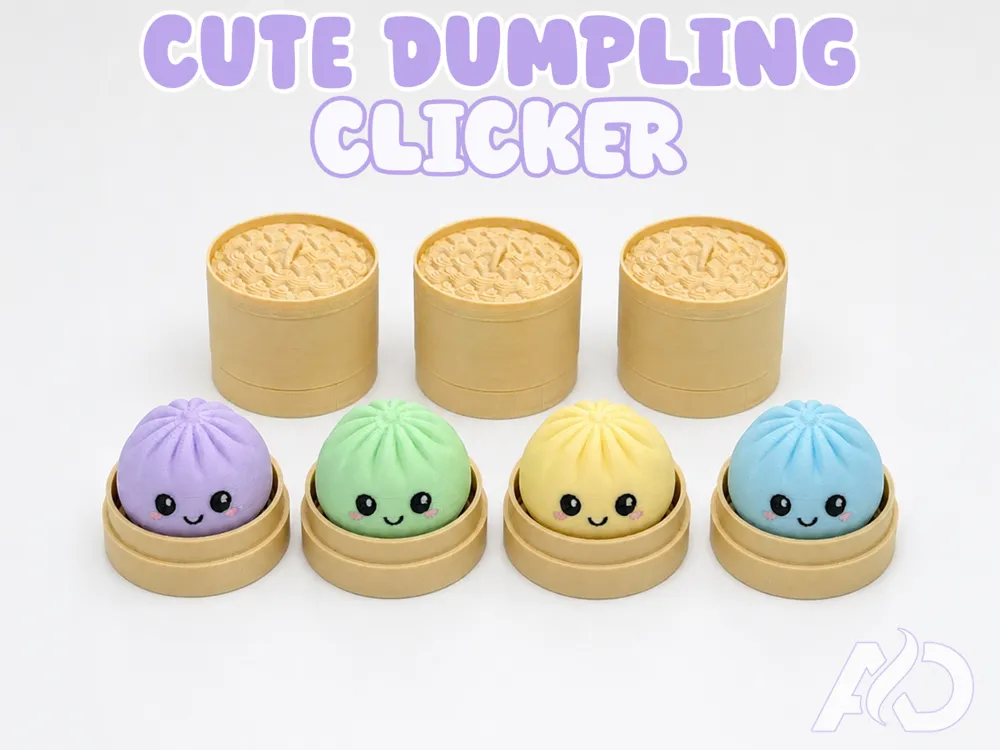 CUTE DUMPLING CLICKER - Free 3D Print Model - MakerWorld