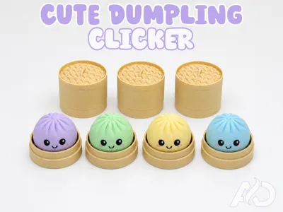 CUTE DUMPLING CLICKER - Free 3D Print Model - MakerWorld