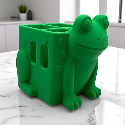Jumpin' Frog – Desk Organizer with a Smile by DnD ⭐⭐⭐⭐⭐ MakerWorld ...