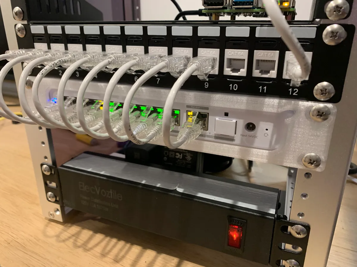 10 inch rack Unifi USW Flex 2.5G-8-POE and 2.5G-8 Remixed by WoLfPwNeR ...