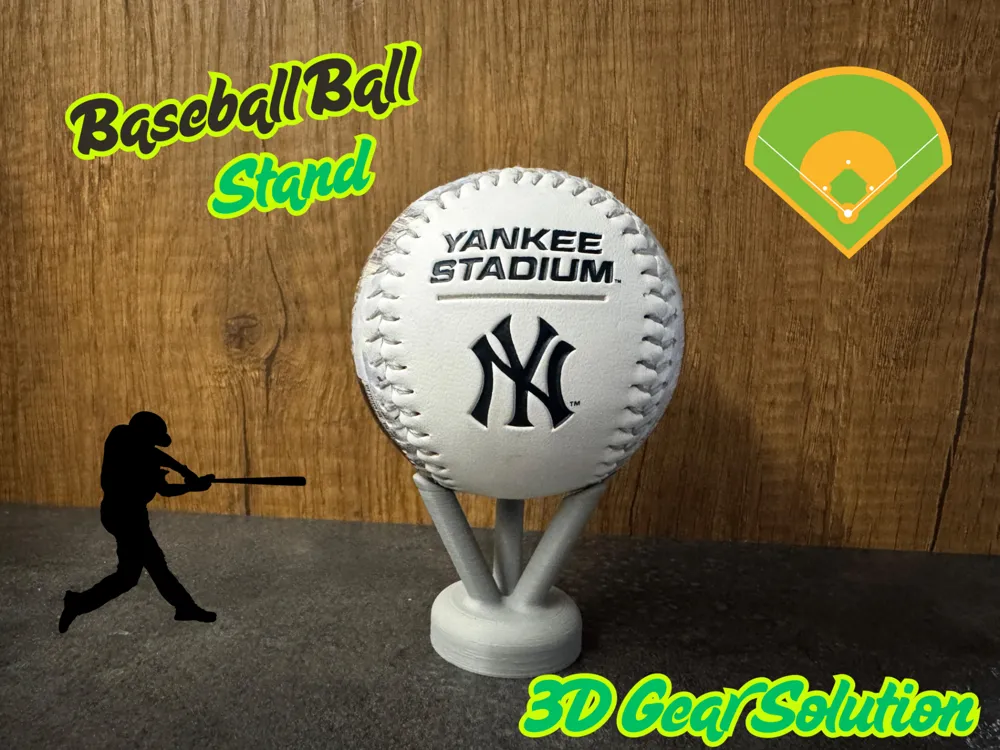 Baseball Ball Stand - Free 3D Print Model - MakerWorld