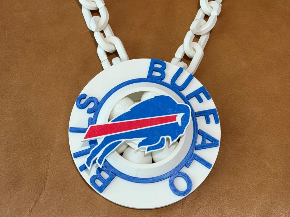 Buffalo Bills Spinner Chain - Free 3D Print Model - MakerWorld