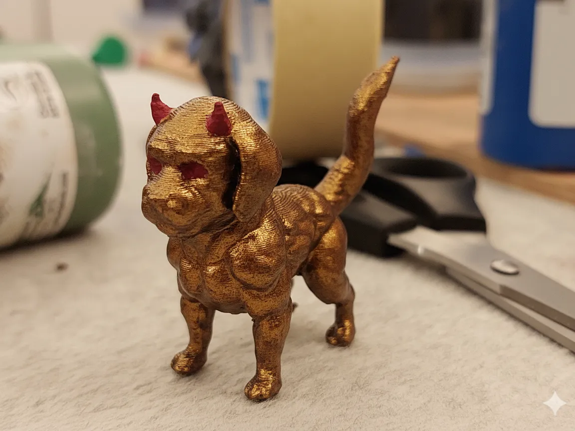 Fiendish Dog Companion - Fantasy Miniature (DnD) by Maker Girl Millie ...