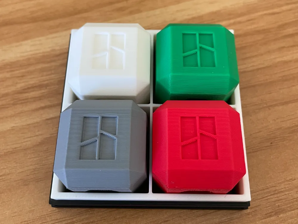 Bambu Cube Display Box 2x2 - Free 3D Print Model - MakerWorld