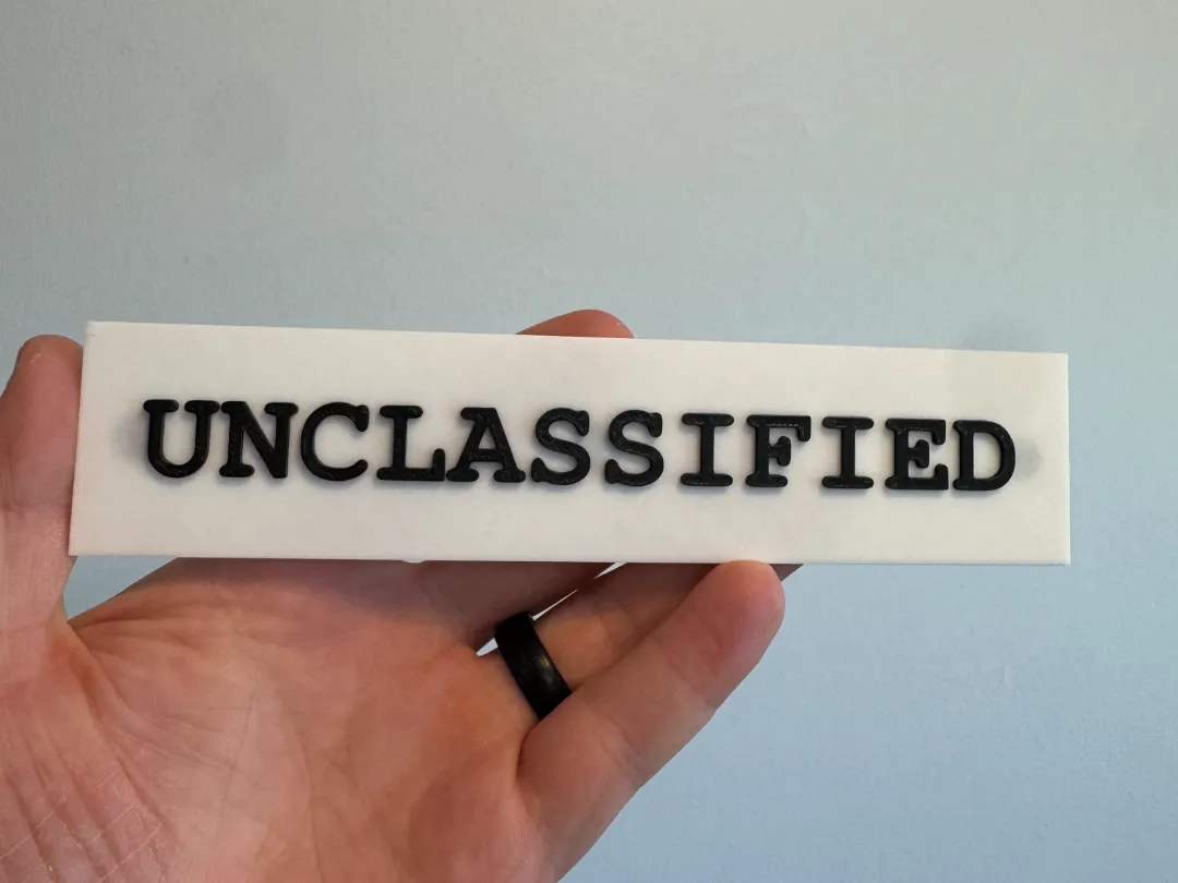 Unclassified sign - Free 3D Print Model - MakerWorld