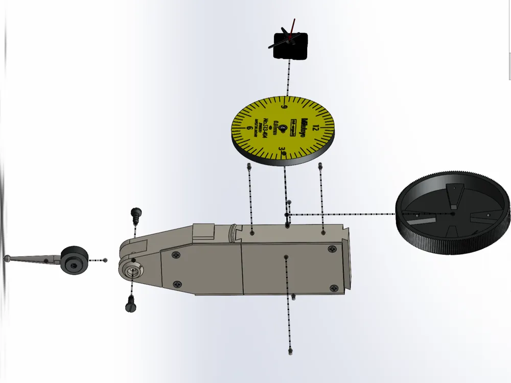 Mitutoyo Mechanical lever comparator Wall Clock by Badakgil - MakerWorld
