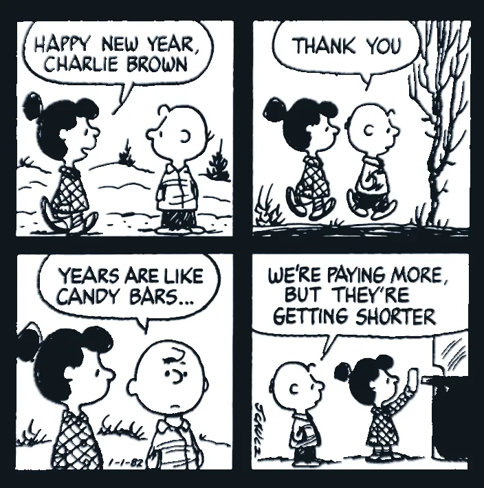 Charlie Brown New Year / Wall Art / 2d art / sign by 3D Prints This ...