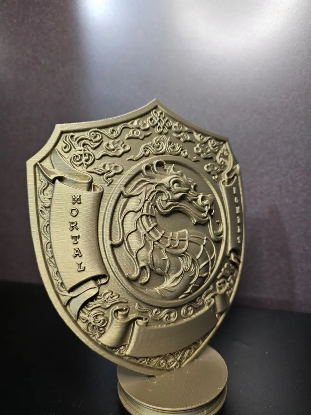 Mortal Kombat Dragon Shield Sculpture State - 真人快打 - Free 3D Print ...