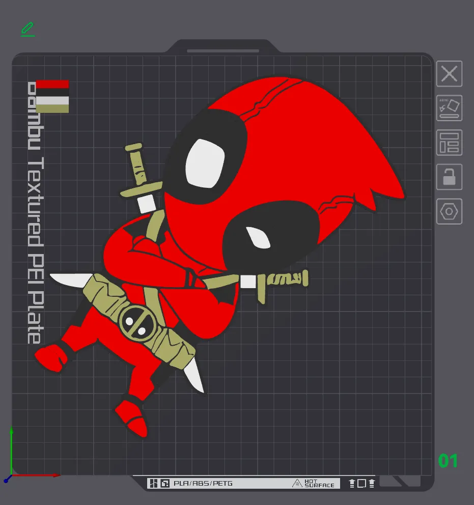 Deadpool kid Cross arms by DMurr5050 - MakerWorld