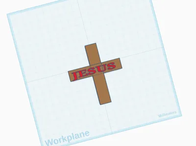 cross jesus - Free 3D Print Model - MakerWorld
