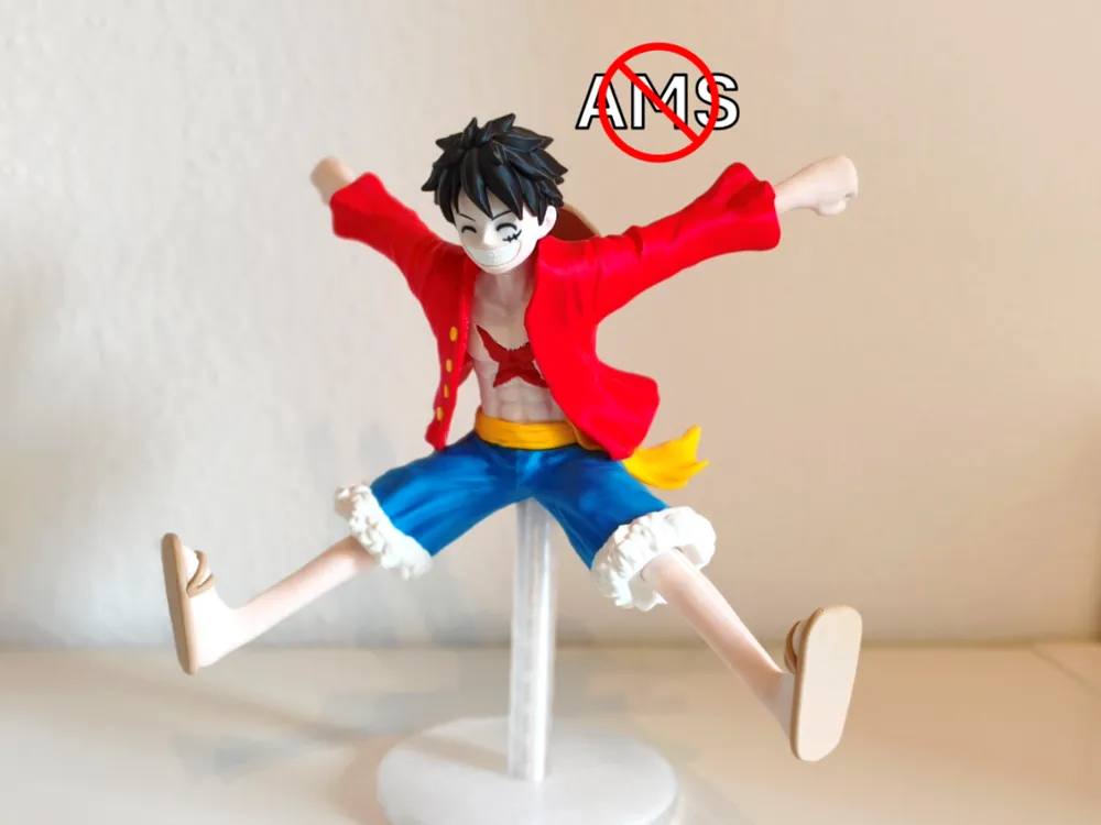 Monkey D. Luffy post-timeskip (Multipart, No AMS) - Free 3D Print Model ...