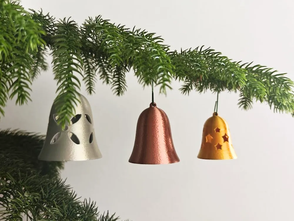 Ornements de cloches d'arbre de Noël par NoOrdinaryLeaf MakerWorld ...