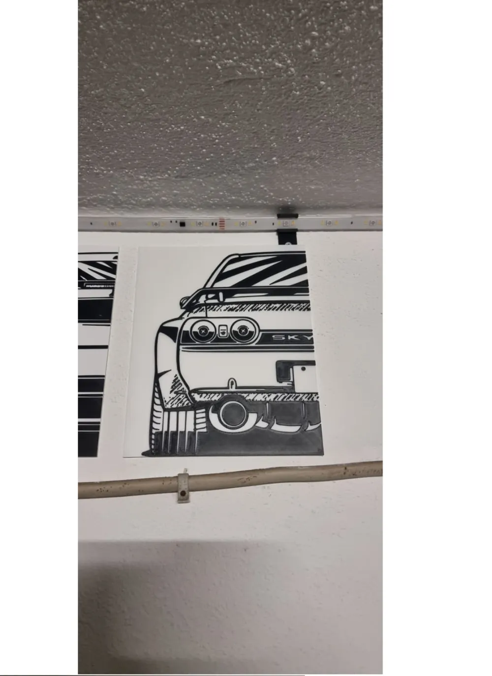 2D Wall art Nissan Skyline GTR R32 von R.Werner Print - MakerWorld